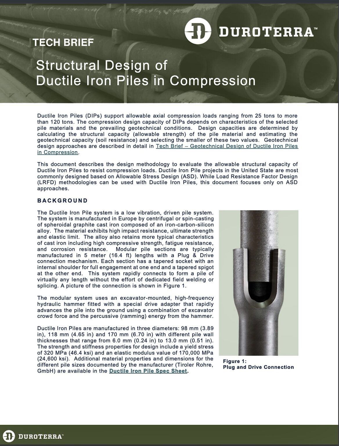 Structural Design of Ductile Iron Piles in Compression - DuroTerra